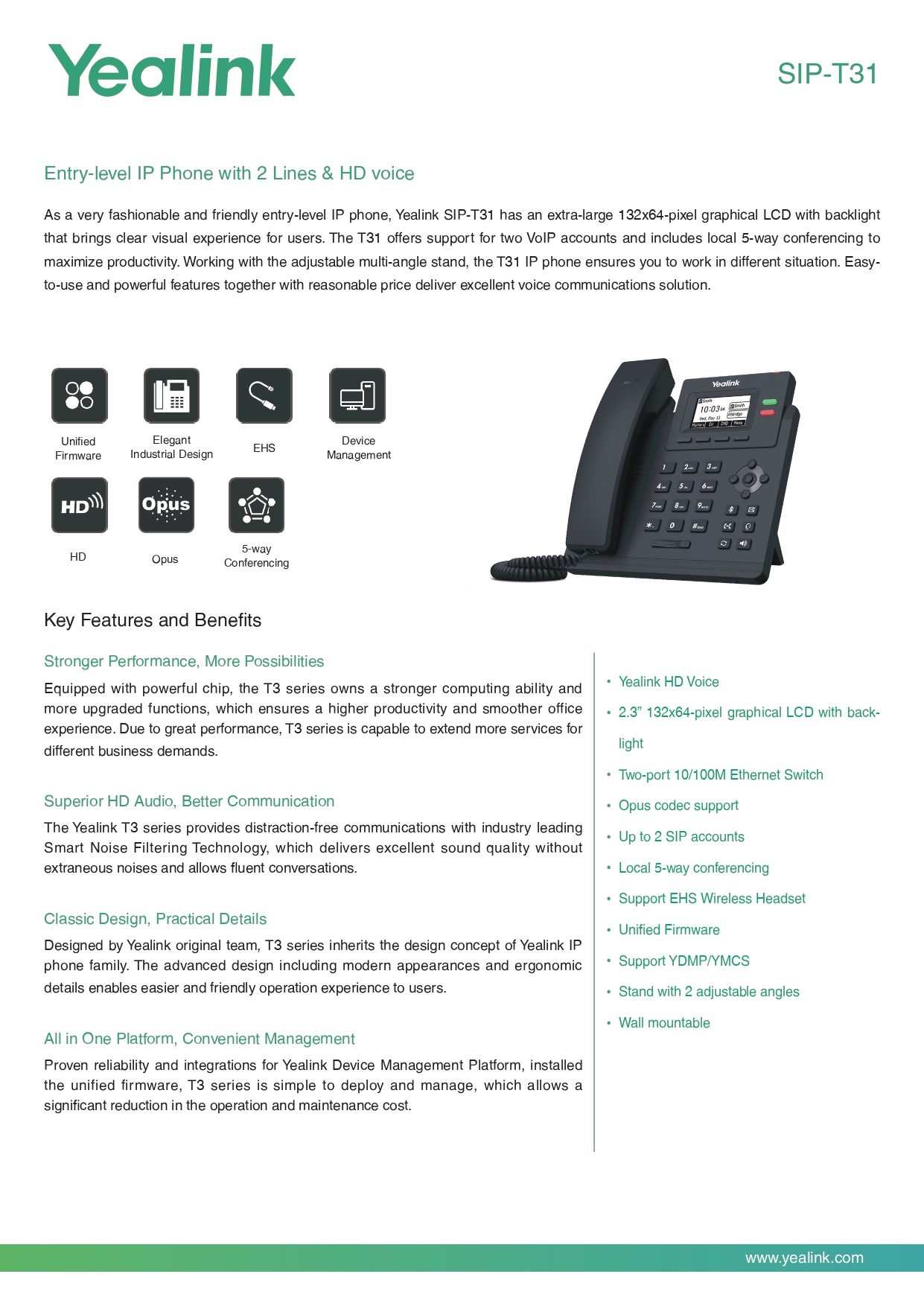 Yealink SIP- T31